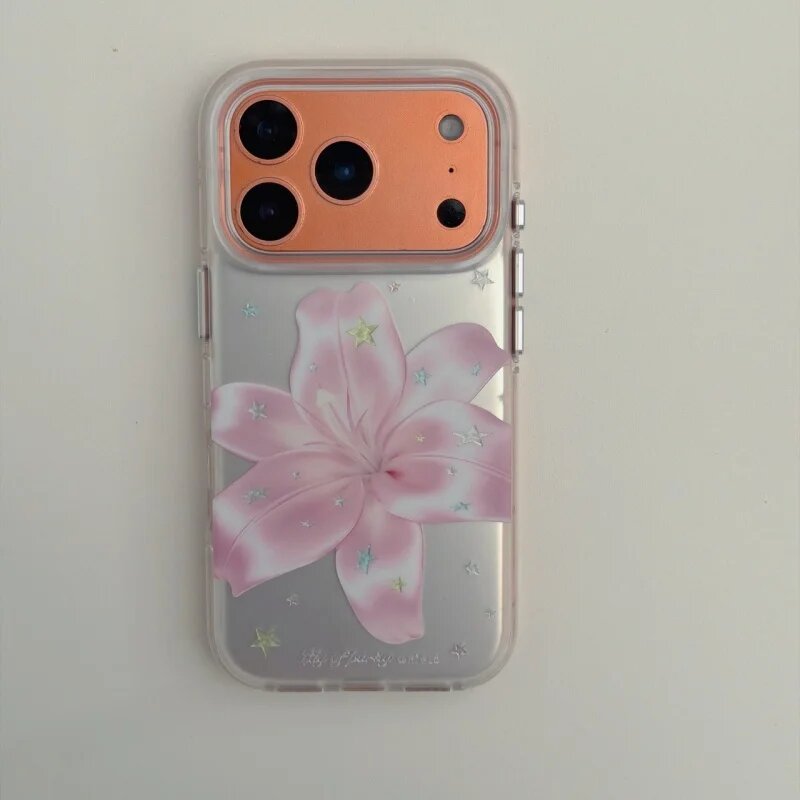 Розовый чехол для iPhone 17, 16, 15, 14, 13, Pro, Pro Max с узором из айфон 14 про, KF1 Only Case