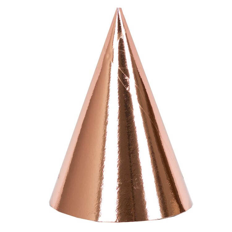 Колпаки на резинке розовое золото, количество - 6шт в упаковке