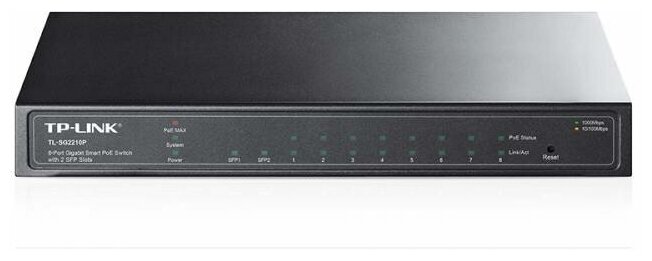 Коммутатор TP-Link TL-SG2210P 8G 2SFP 8PoE+ управляемый