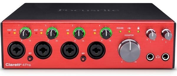 Аудиоинтерфейс Focusrite Clarett+ 4Pre