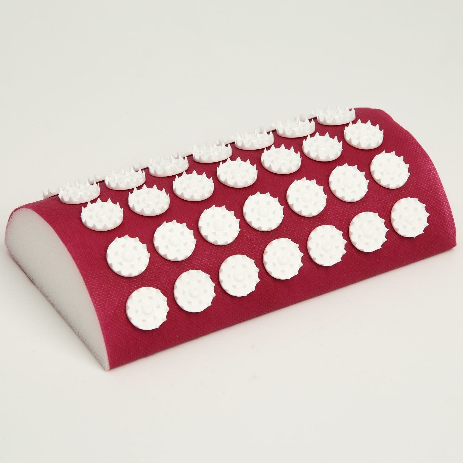 Аппликатор Кузнецова, валик для шеи, спанбонд, красный, 14×23 см