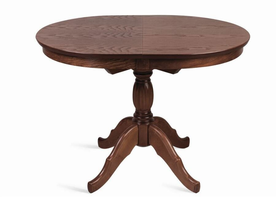 Стол Лилия 110 Red Black светлое дерево, дерево, овальная столешница, крестовина