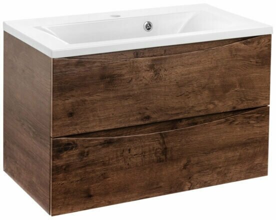 База под раковину Vincea Mia VMC-2MA800RW подвесная 2 выкатных ящика soft close R.Wood