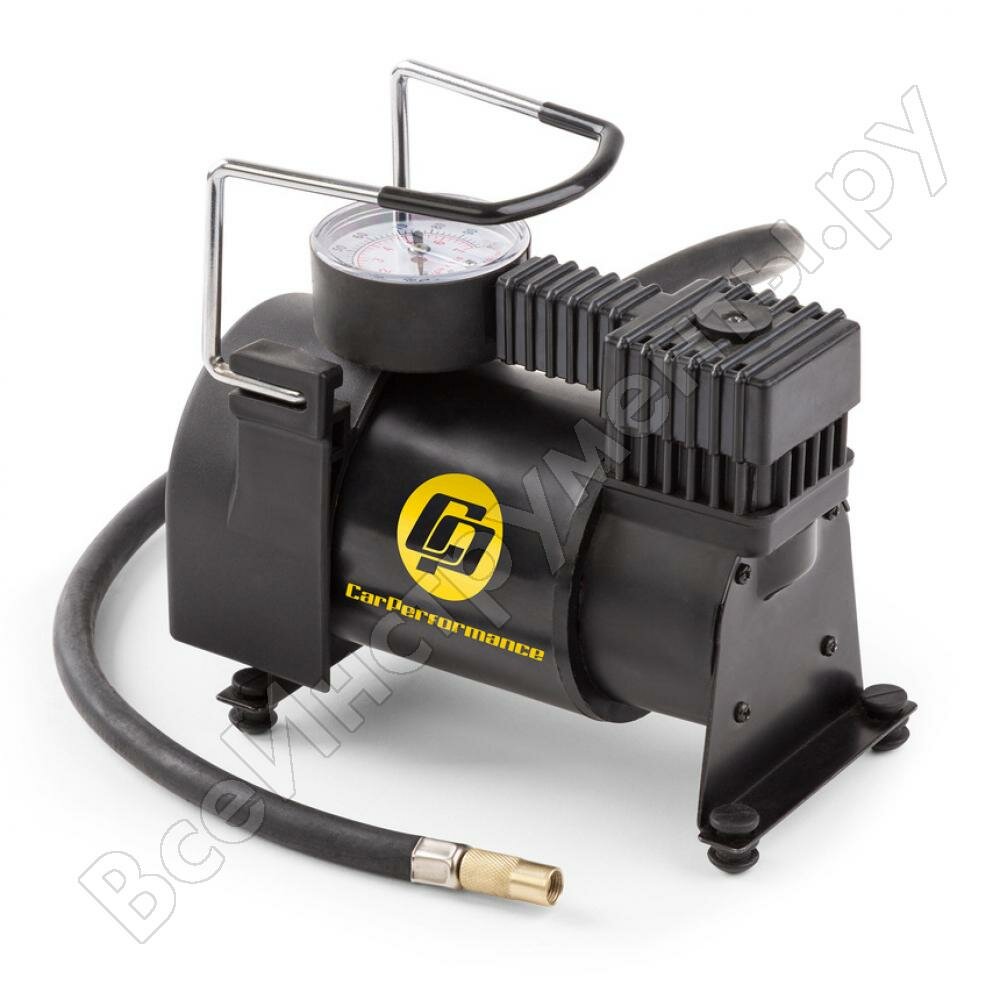 Воздушный компрессор CarPerformance, 25 л./мин, 12V/9A, 80W, 7 Атм CP-25P, 22 мм, пластиковая