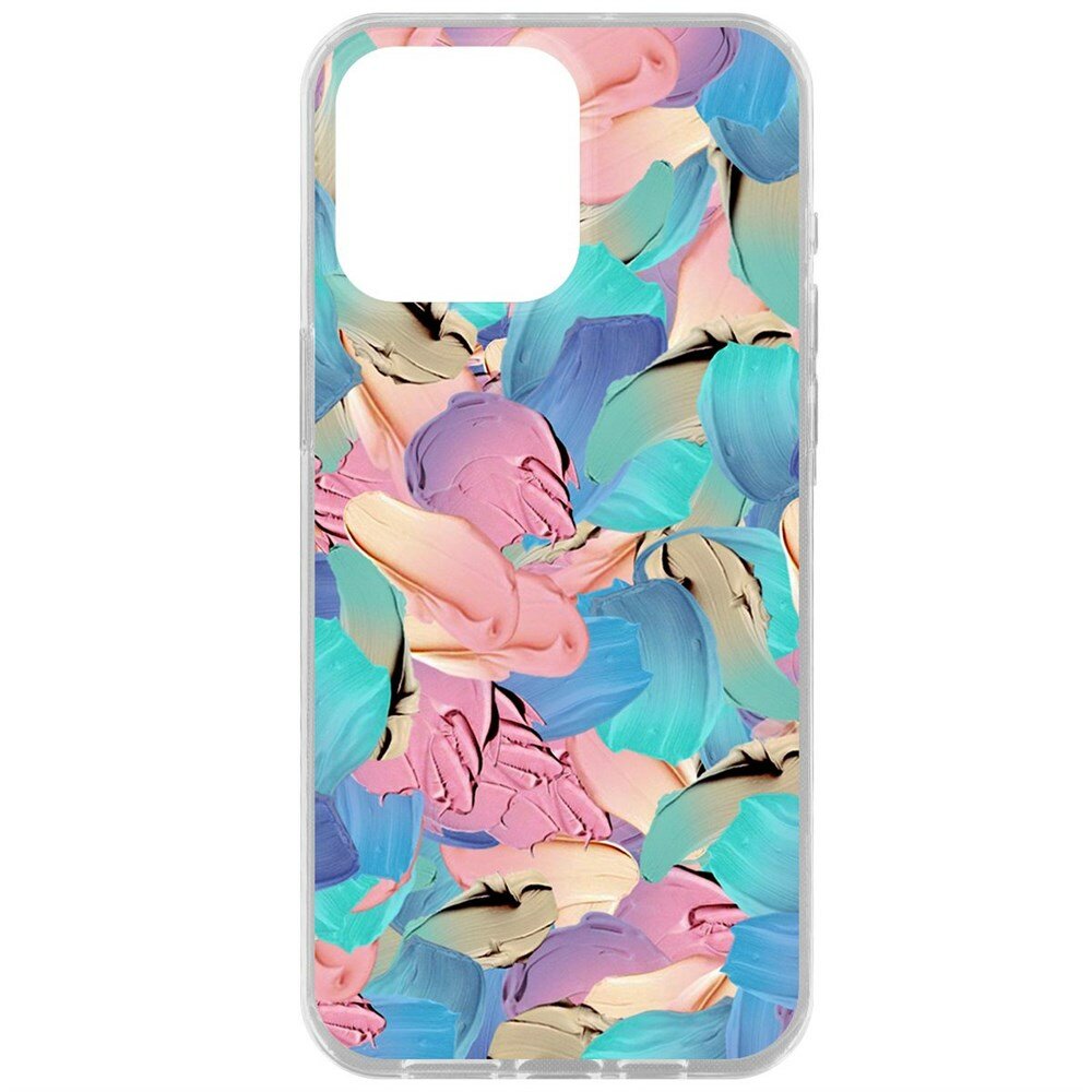 Чехол-накладка Krutoff Clear Case Абстракт краска для iPhone 15 Pro Max