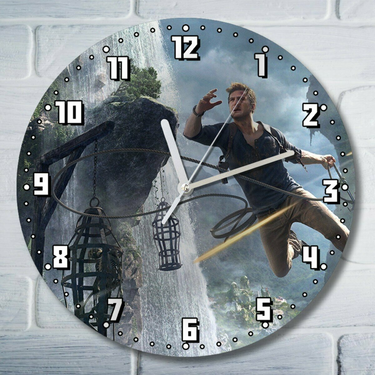 Настенные часы УФ с рисунком Игры Uncharted 4 A Thief's End - 2280