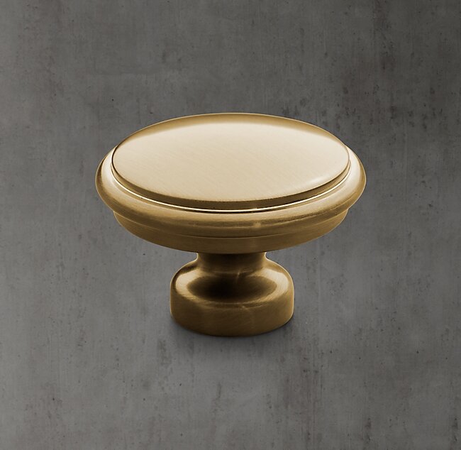 Ручка-кнопка Restoration Hardware Lugarno Lugarno d.3.2 Polished Brass 24120455 PB