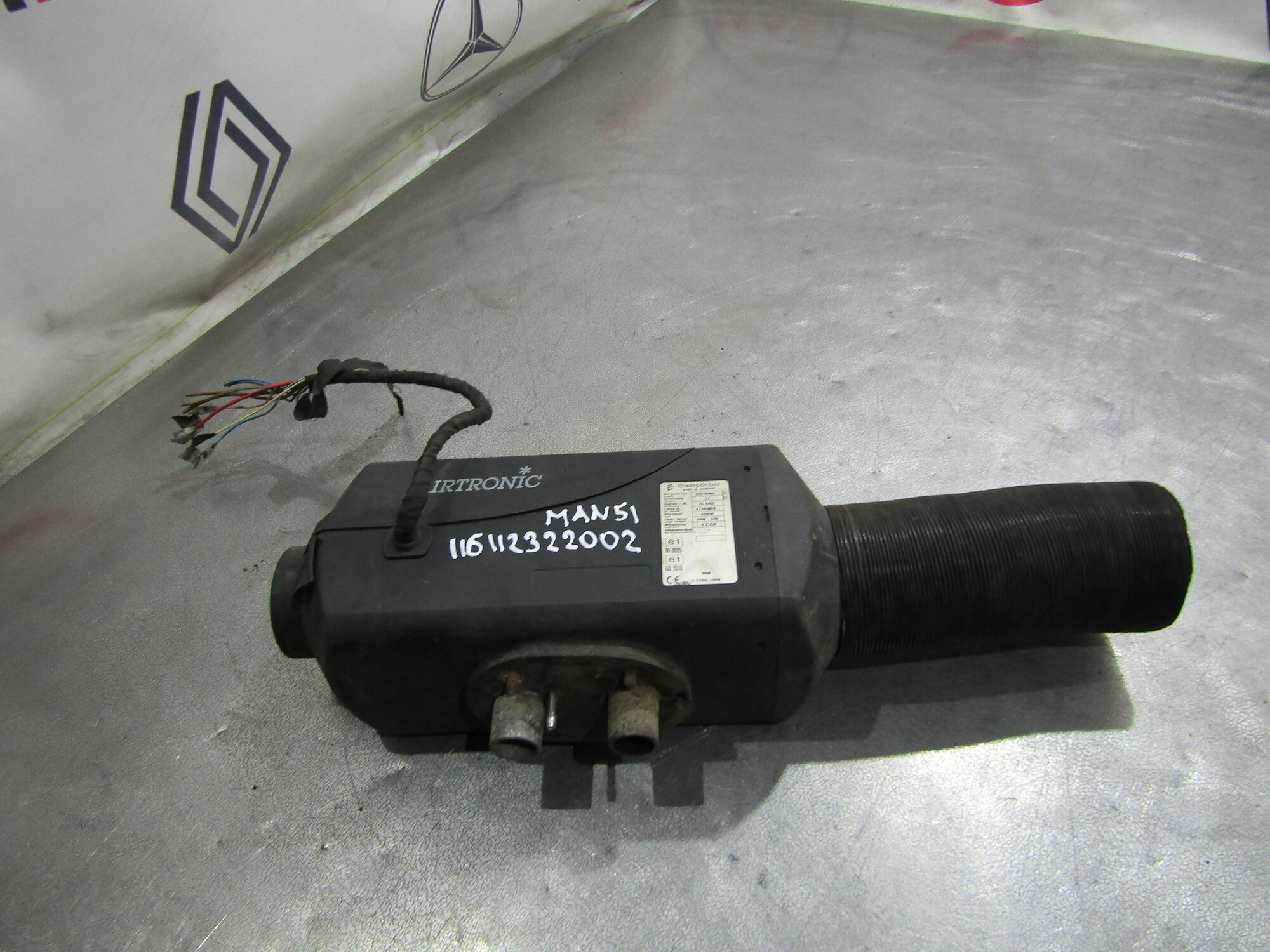 Отопитель автономный MAN TGX, TGS, TGA, обрезаны фишки