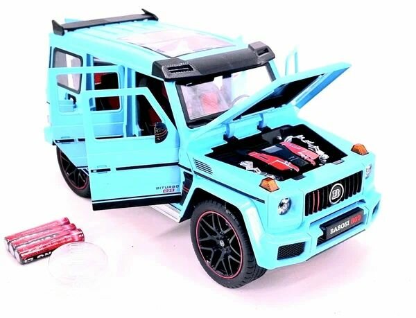 Машинка металлическая Гелендваген AMG Гелик в масштабе 1:18 с эффектом дыма, большая металлическая модель Мерседес Гелик