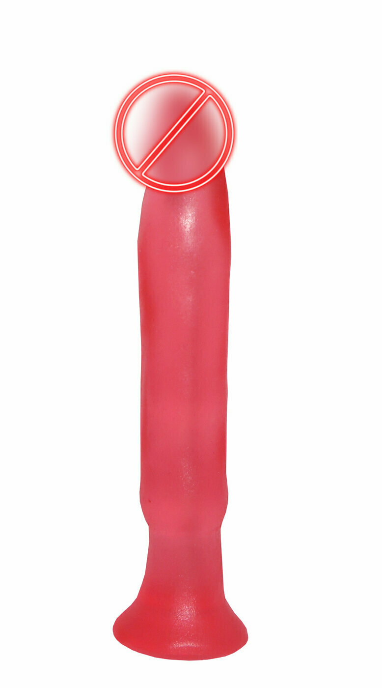 Анальный стимулятор Джага Джага, прозрачно-красный Без вибрации, №23