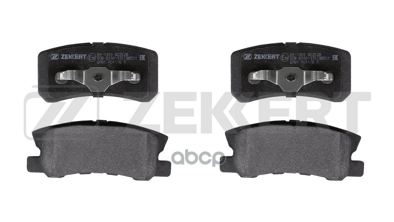 Колодки Тормозные Задние Mitsubishi Lancer X 08- Outlander 06- Pajero 00- Peugeot 400 Zekkert арт. bs-1359