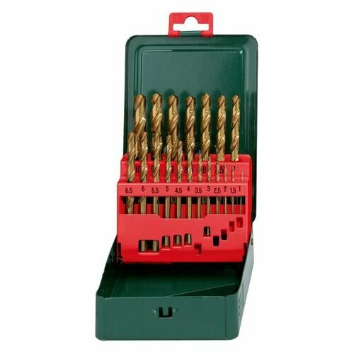 Набор сверл METABO 627156000, по металлу, цилиндрический, 19шт
