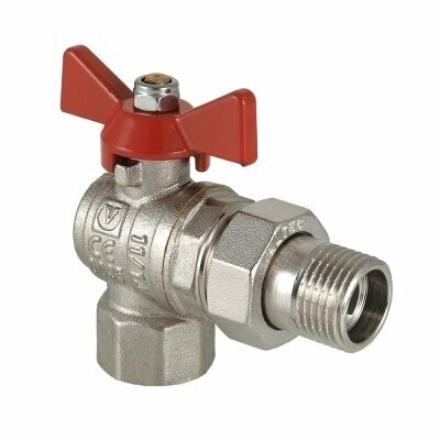 Valtec Кран шар. BASE угловой с полусгоном 1/2 вн.-нар VT.228. N.04