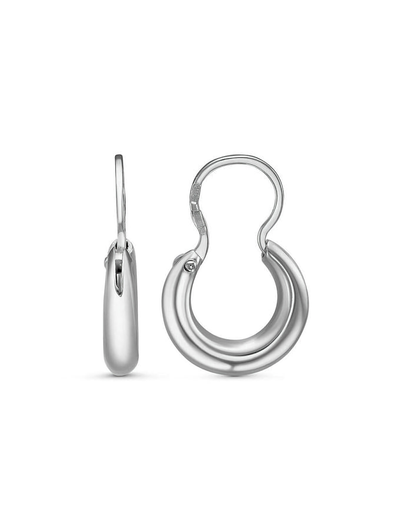 Серьги, серебро, 925 проба, родирование