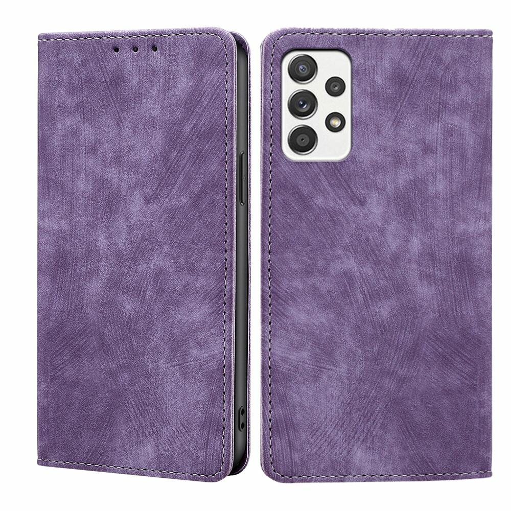 Чехол-книжка MyPads для Samsung Galaxy A52 (SM-A525F/SM-A526) / A52S (SM-A528) / Самсунг А52/А52s мягкое прикосновение (фиолетовый)