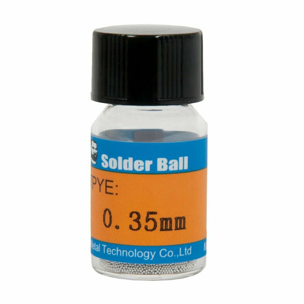 Шарики для реболлинга BGA микросхем Mechanic, диаметр 0.35 мм, 10000 штук