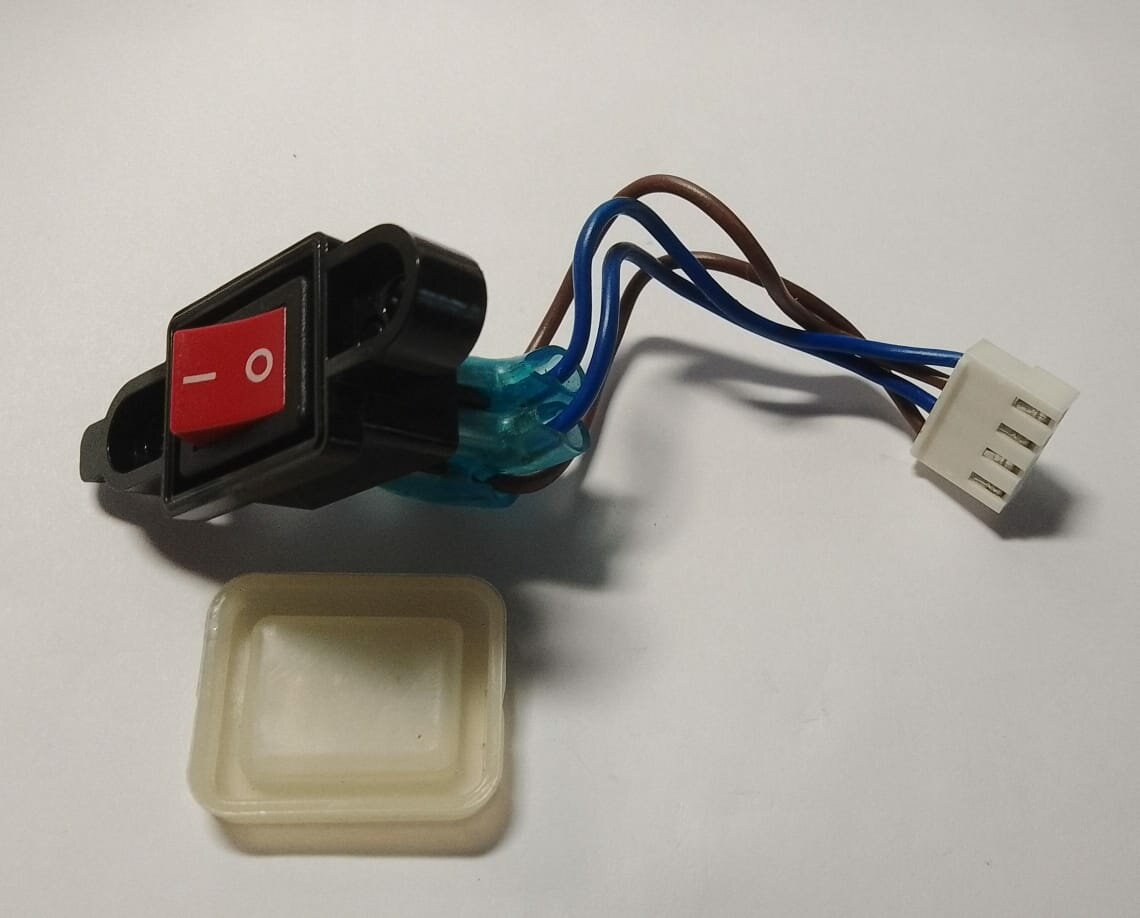 Кнопка включения + толкатель робота пылесоса Samsung SR10M7030WG (VR10M7030WG/EV) (VR10M7010UW/EV)