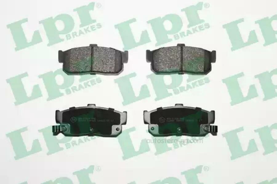 LPR 05P602 Колодки тормозные NISSAN ALMERA 95-/MAXIMA 95-/PRIMERA 90-98/SUNNY 87-95 задние