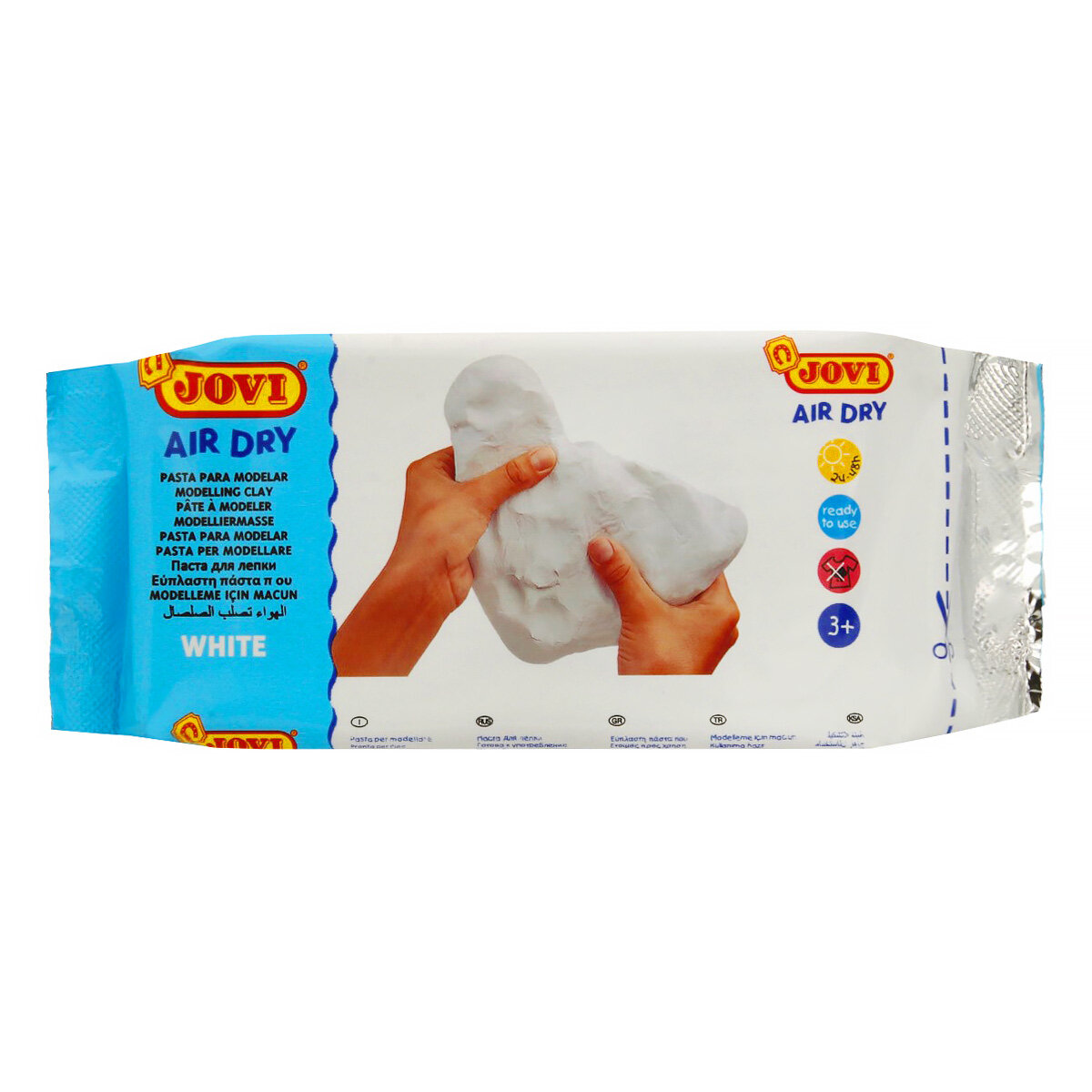Jovi' Паста для моделирования 250 г - гибкая лепочная масса для творчества и рисования цвет терракотовая J84