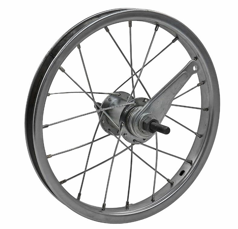 Обод 14" задний (хром) в сборе с втулк.