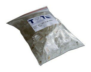 Коннектор Lanmaster (TWT-PL45-8P8C) UTP кат.5e RJ45 прозрачный (упак:100шт)