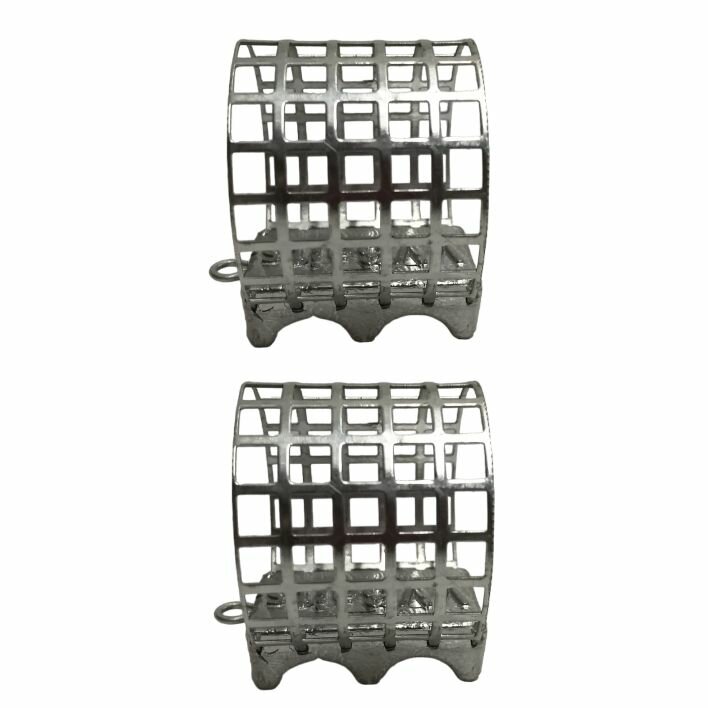 2 шт. / Кормушка фидерная 50 гр. с грунтозацепом для реки с умеренным или сильным течением