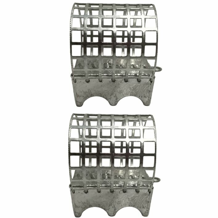 2 шт. / Кормушка фидерная 120 гр. с грунтозацепом для реки с умеренным или сильным течением