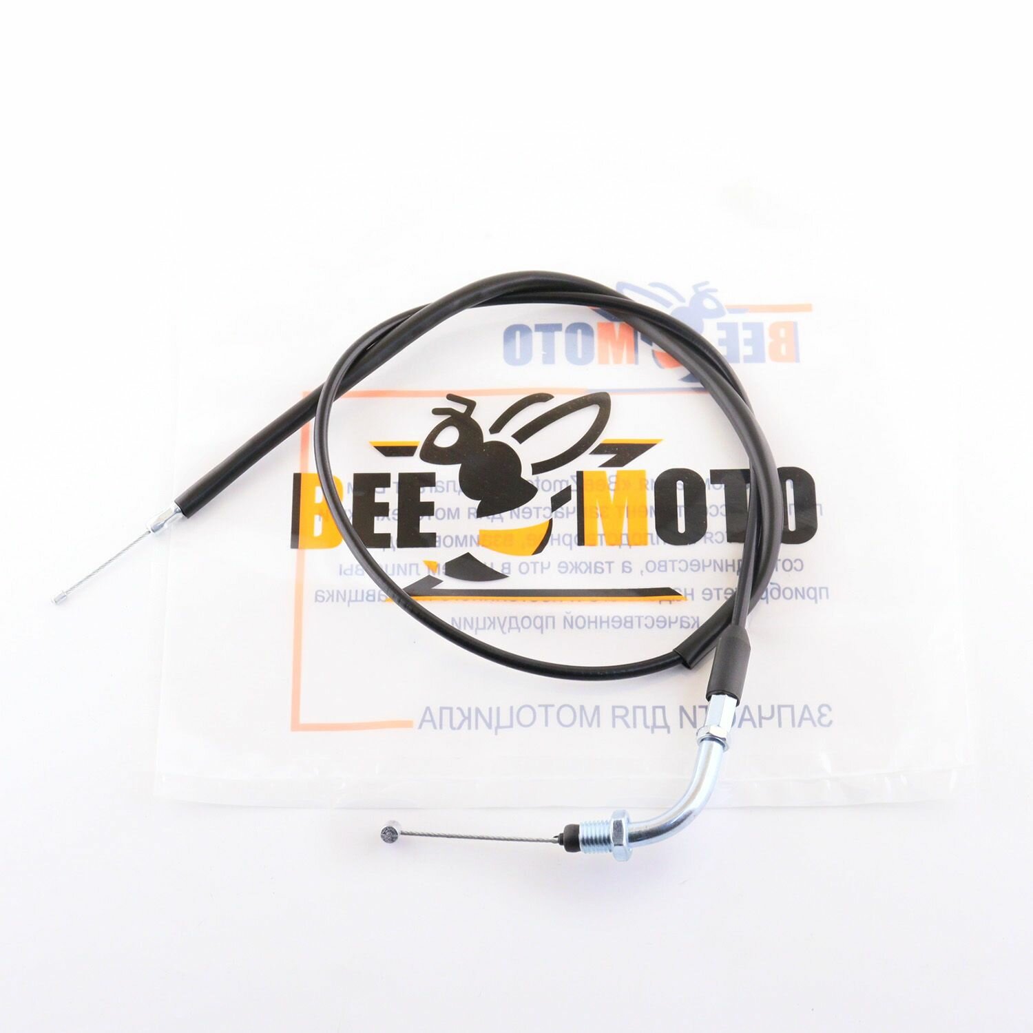 Трос газа TTR-250а (L-970mm, l-770mm, с загибом) " BEEZMOTO "