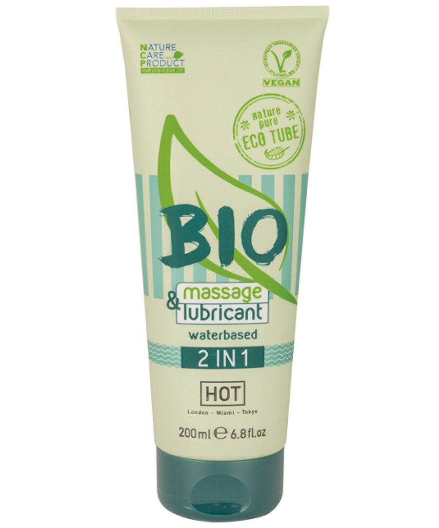 Интимный массажный гель и лубрикант Bio Massage and lubricant 2 в 1, 200 мл.