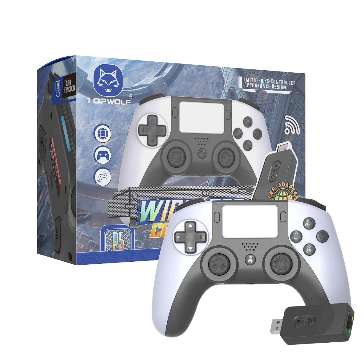 Беспроводной контроллер/геймпад для игровых консолей PS5/PS4 и PC