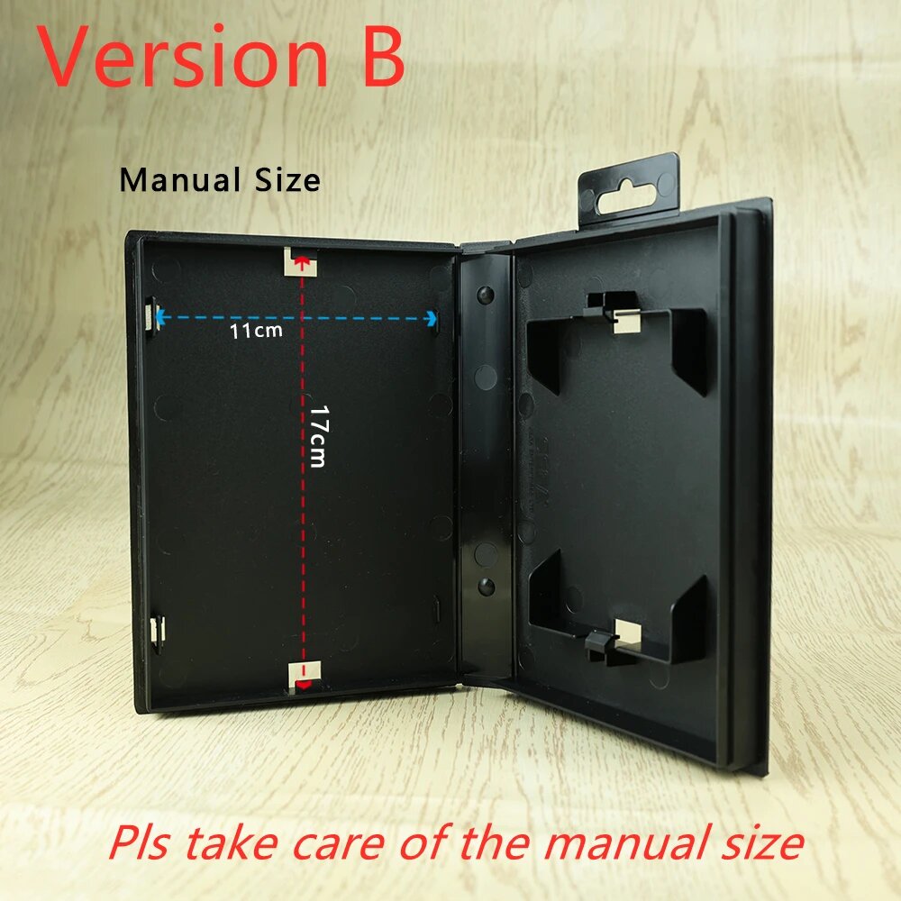 Набор из 10 коробок для картриджей Sega Genesis Megadrive MD Master Black Version B