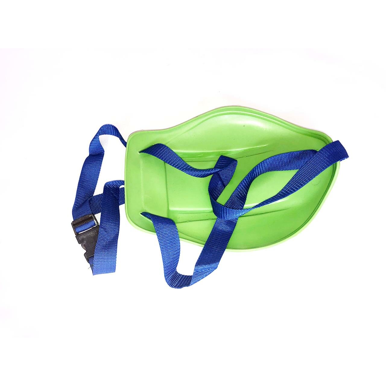 Санки-ледянки с ручкой-ремнем, привязываются к ребёнку, L-33 зелёные