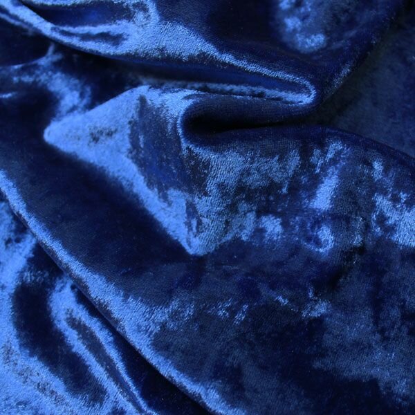 Бархат Ткани-100, 5% эластан, 95% полиэстер, отрез, светло-синий, 7x1,4м