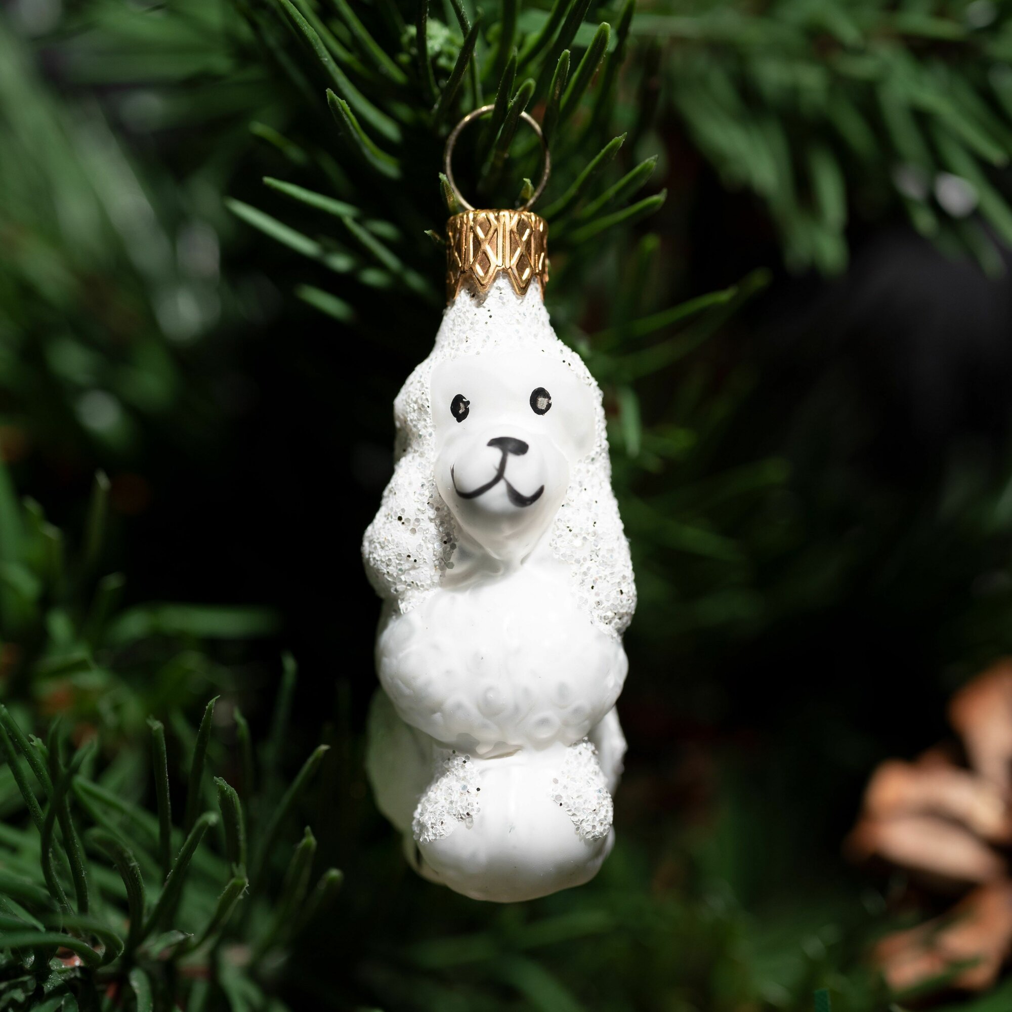 Игрушка на елку Пудель мини-серия 6см