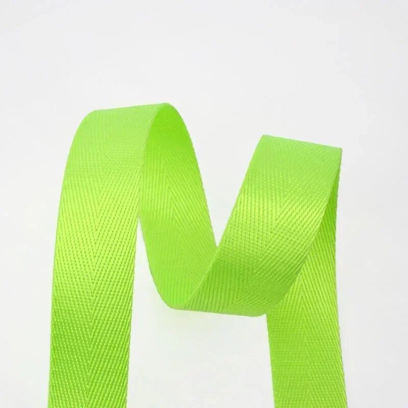 Meetee нейлоновая лента 20-38 мм Зеленый, FluorescentGreen, 38mm