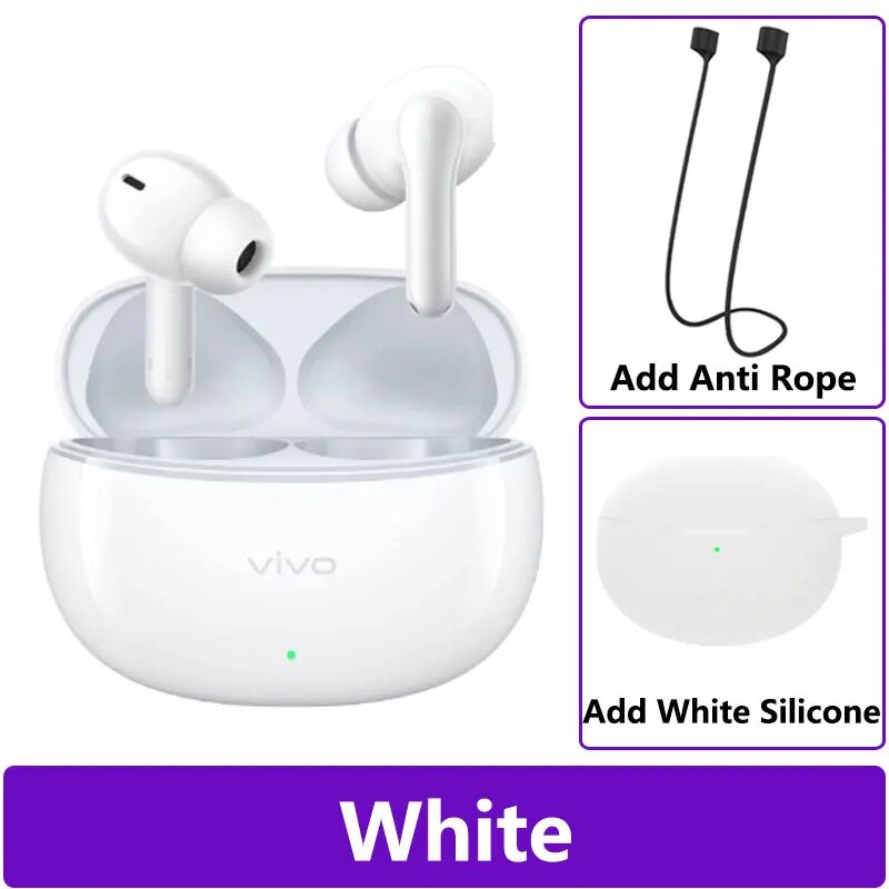 Vivo TWS 3e беспроводные наушники Белый, White n White Case