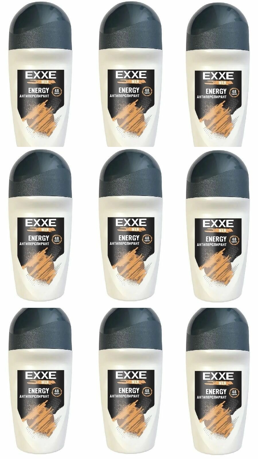 Еххе Дезодорант мужской антиперспирант Energy, 50 мл, 9 штук