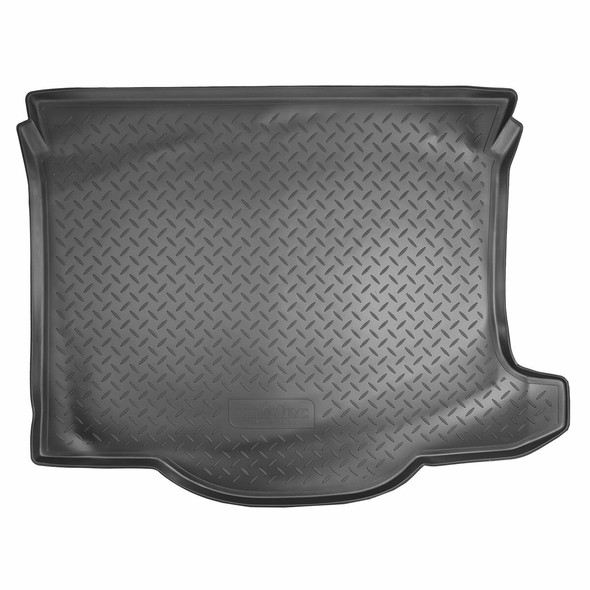 Коврик в багажник Norplast/Unidec для Mazda 3 в кузове SD (2003-2009) Черный, полиуретан, арт. NPL-P-55-03