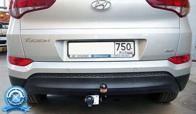 Фаркоп для Hyundai Tucson 2015-07.2018 (без электрики) (паспорт и сертификат) AvtoS. HY28