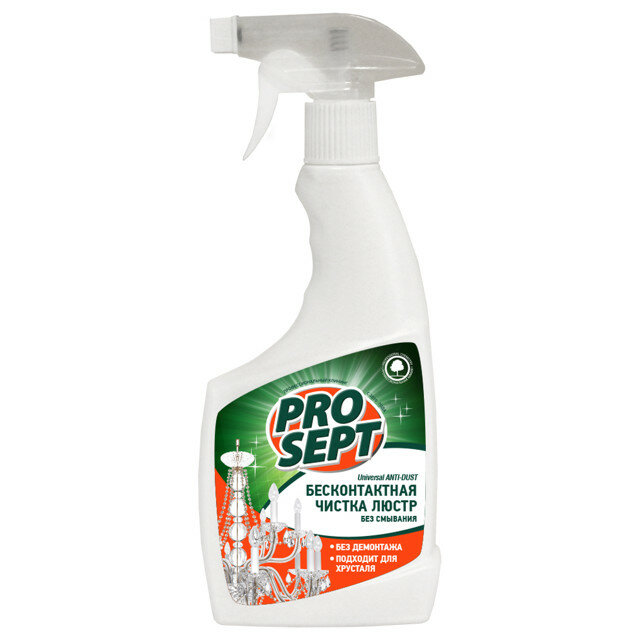 Средство для люстр PROSEPT Universal Anti-Dust бесконтактная чистка спрей 500мл