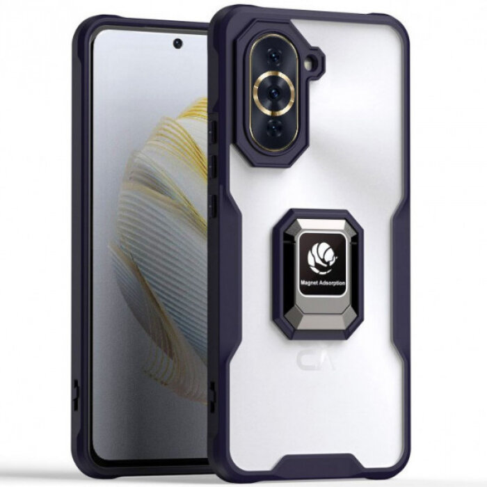 Magnet Ring 2 Противоударный чехол с кольцом и защитой камеры для Huawei Nova 10