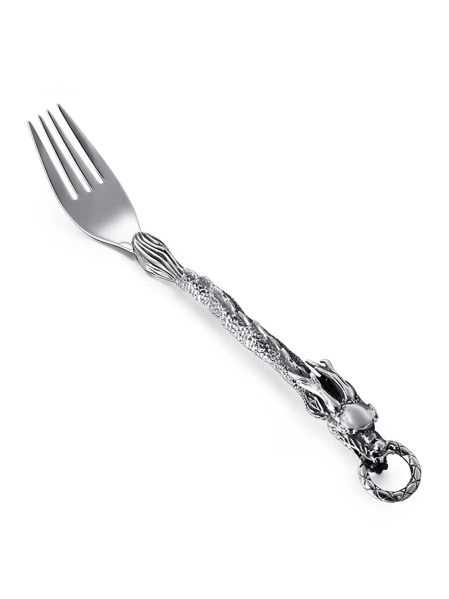 Вилка Китобой "Дракон", нержавейка, 1 шт, подарок другу или коллеге