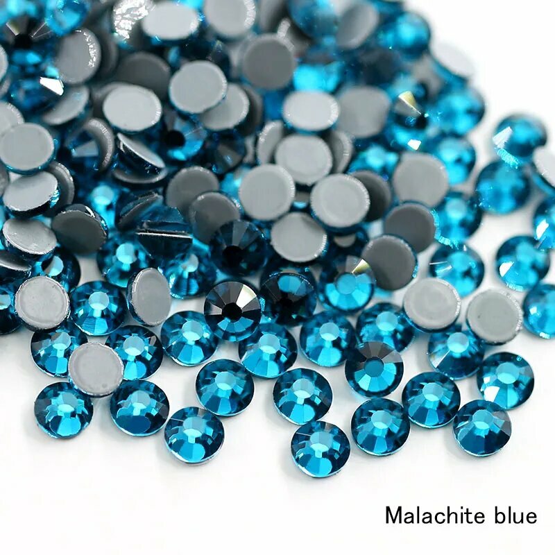 Стразы хрустальные QIAO Malachite blue SS16, 1440 шт