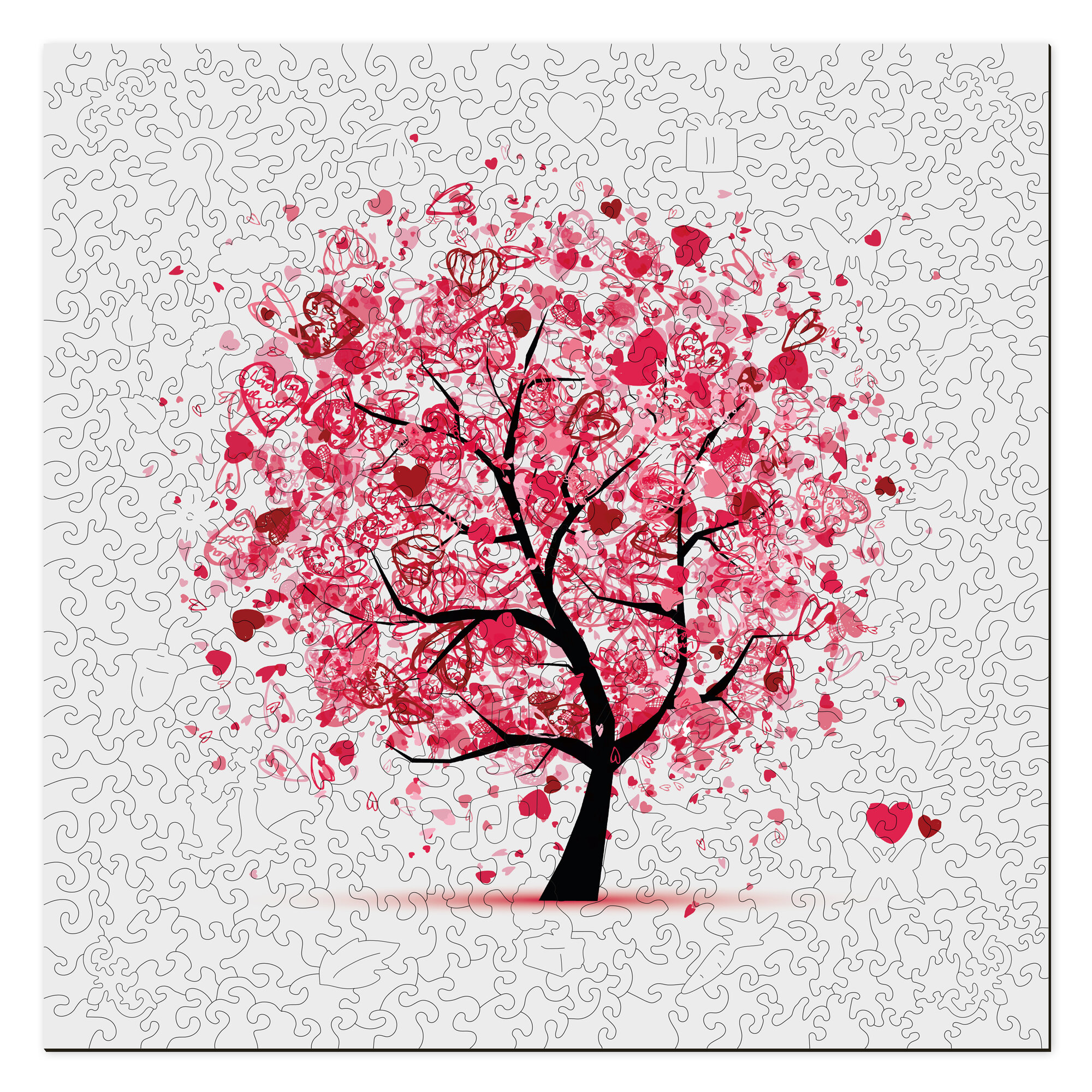 Деревянный пазл Active Puzzles Дерево любви