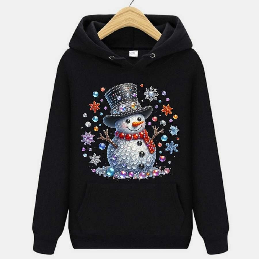 Термотрансфер "Снеговичёк " 20х20, наклейка на одежду