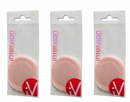 Inter-Vion Спонж для пудры Пуховка, маленькая, 3 шт