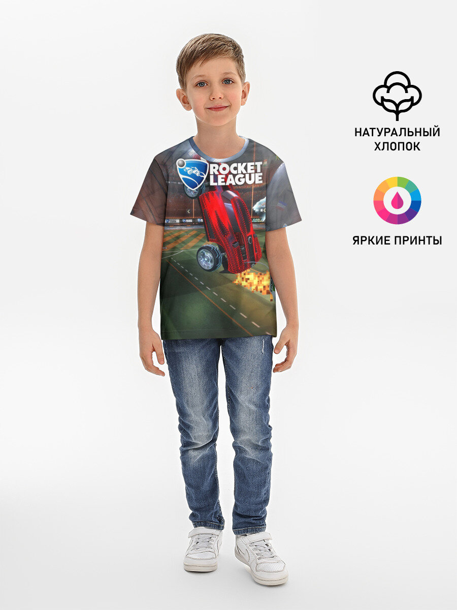 Футболка хлопковая детская Rocket League