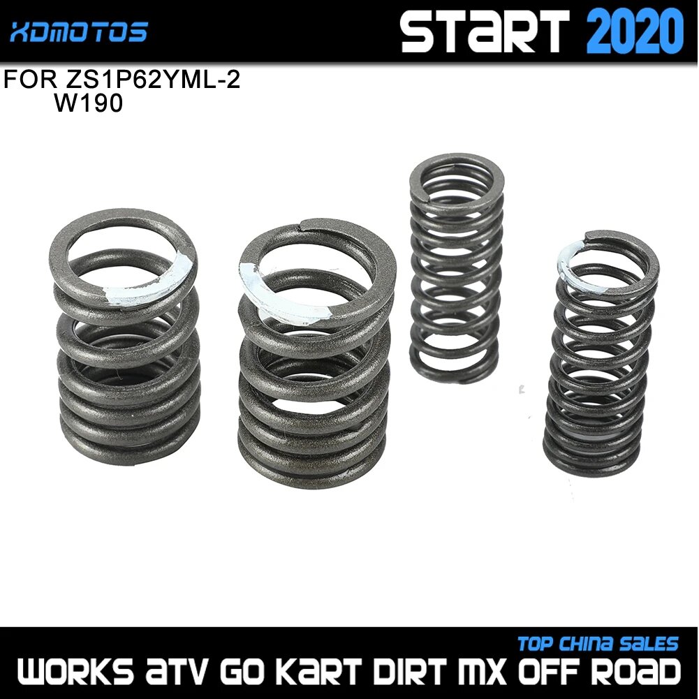 Пружины впускного и выпускного клапана мотоцикла для Zongshen 190cc Z190 W190 ZS1P62YML-2, электрический стартер, двигатель для грязи, пит-байка, квадроцикла, квадроцикла