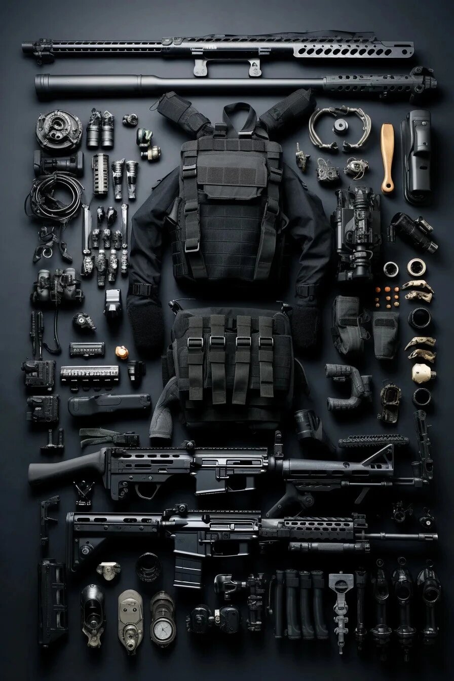 Плакат Ak-47, холст 50x70см, SKU-10, без рамки