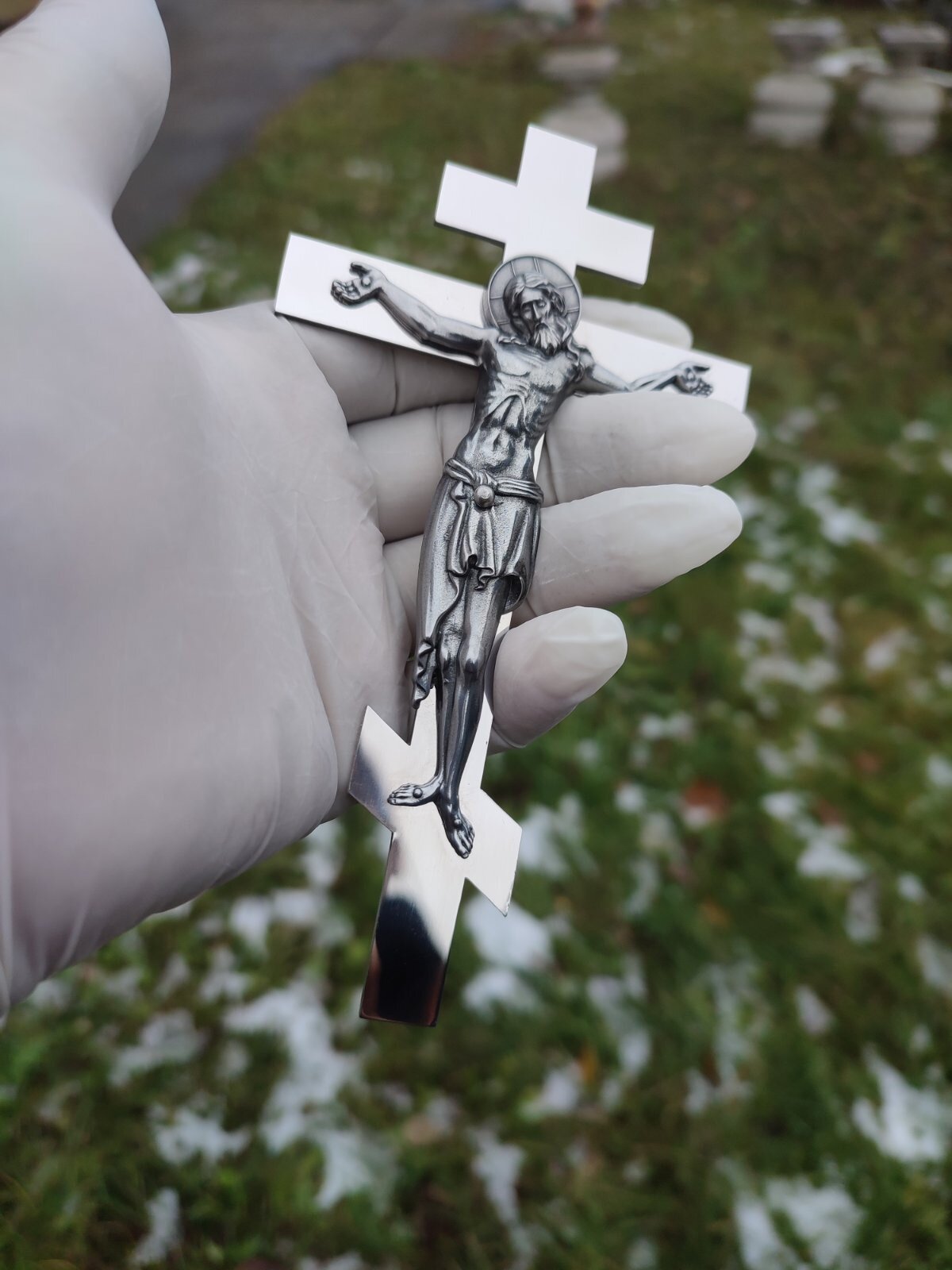 Накладка Распятие на памятник